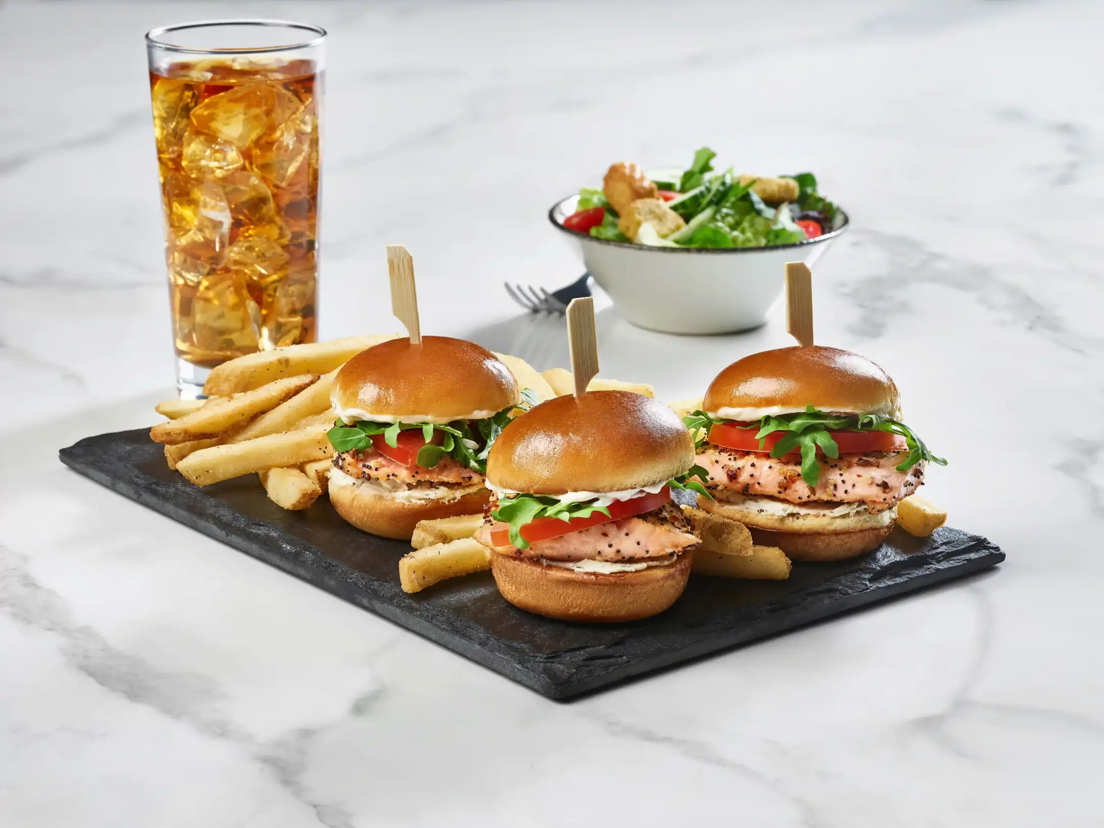 Salmon Sliders - Bar Louie